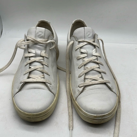 Ecco | Shoes | Ecco Mens Soft 7 City Sneaker White Leather 44 105 ...